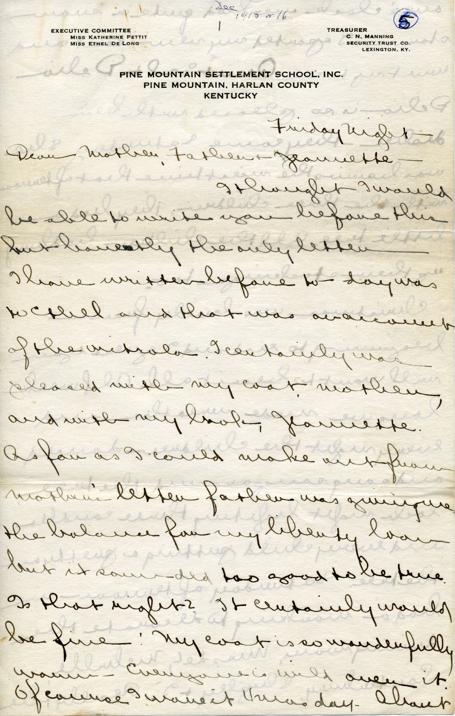 MARGUERITE BUTLER 1915 Letters