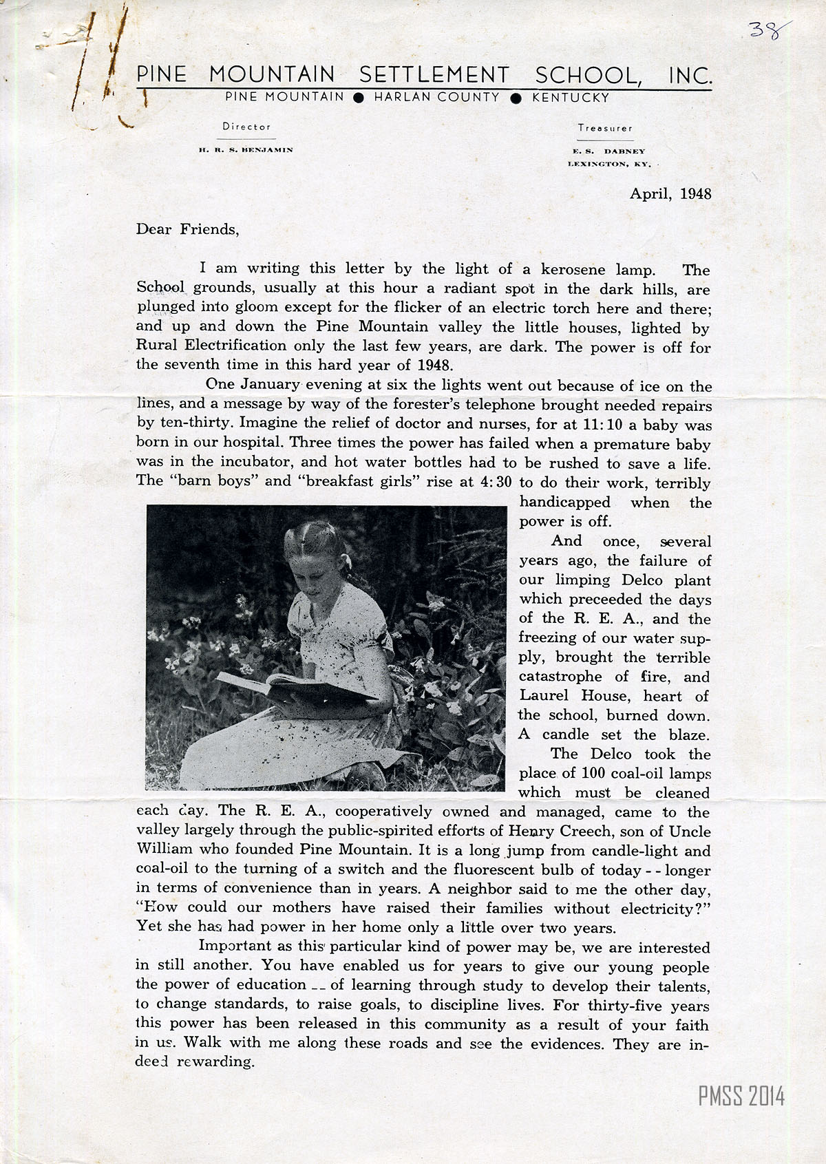 DEAR FRIEND LETTERS 1948 - PINE MOUNTAIN SETTLEMENT SCHOOL COLLECTIONS