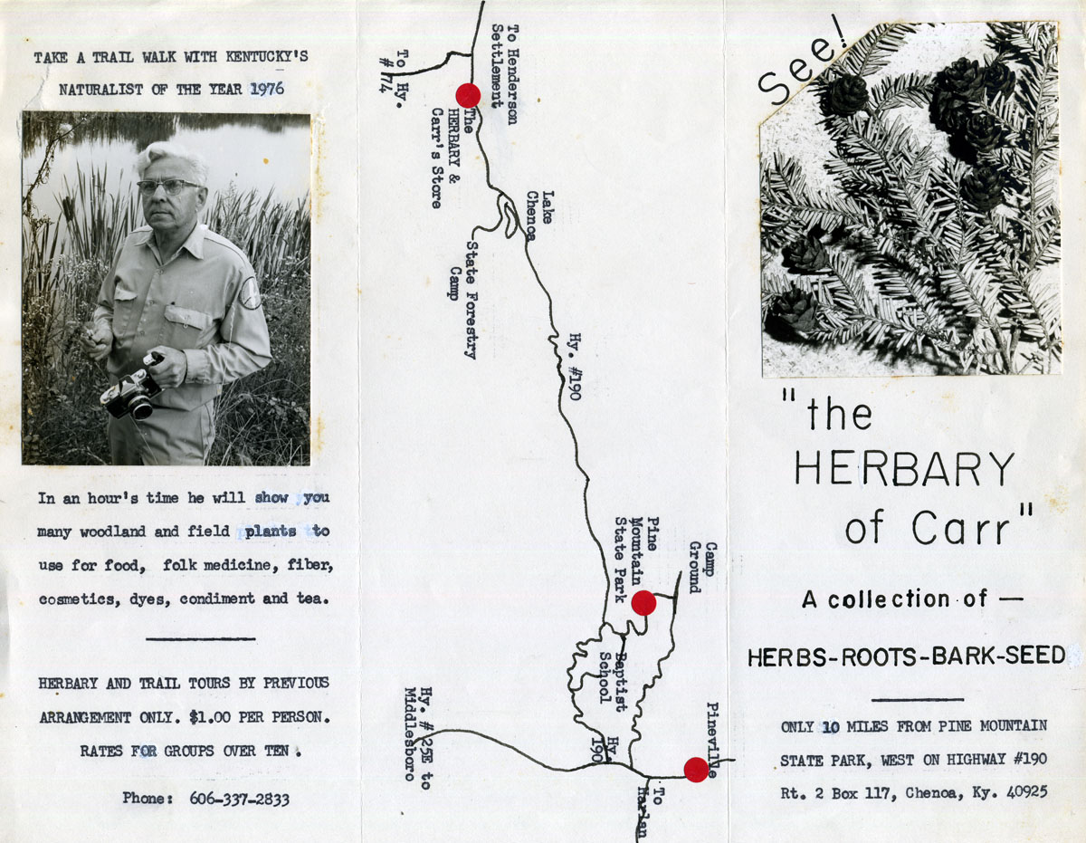 E. J. CARR PLANT CENTER Herbary of Carr - PINE MOUNTAIN SETTLEMENT ...