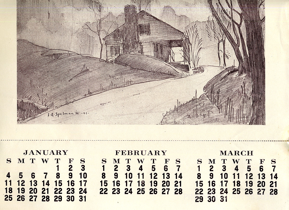 PUBLICATIONS PMSS Calendars 1942 - Pine Mountain Settlement School